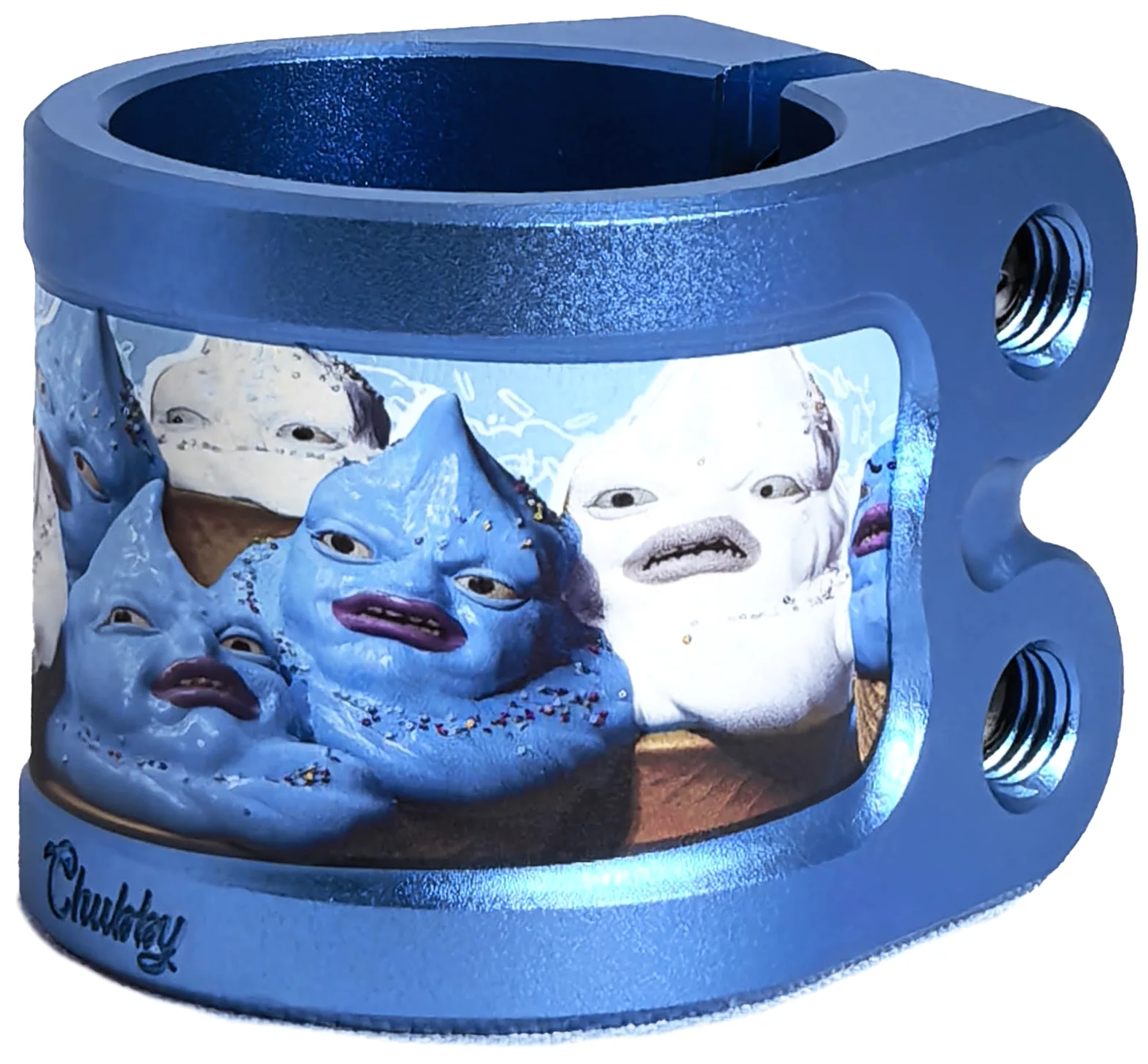 Chubby Gnasher 2 Bolt Oversized Scooter Clamp - Ice Cream — Skates.co.uk