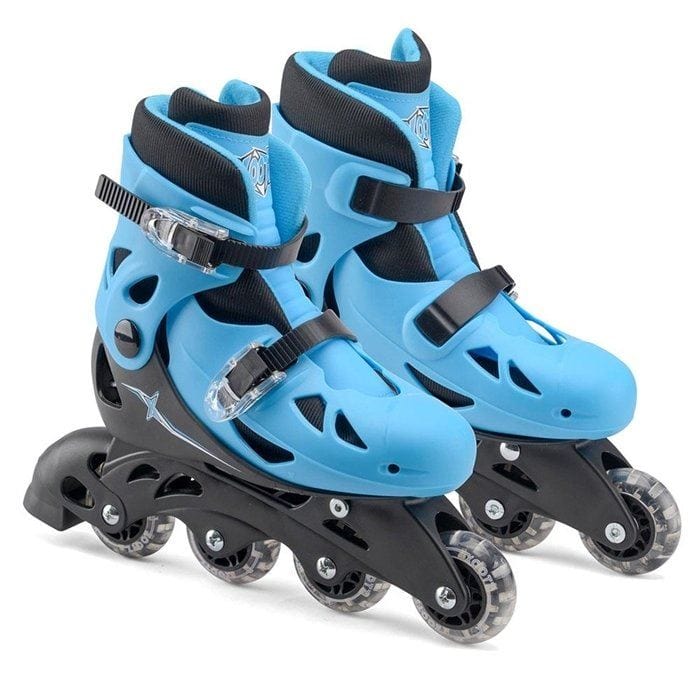 Xootz Adjustable Inline Roller Skates - Blue — Skates.co.uk