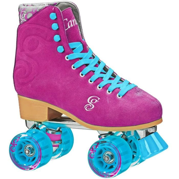 Candi Girl Carlin Womens Quad Roller Skates Berry Pink Skates